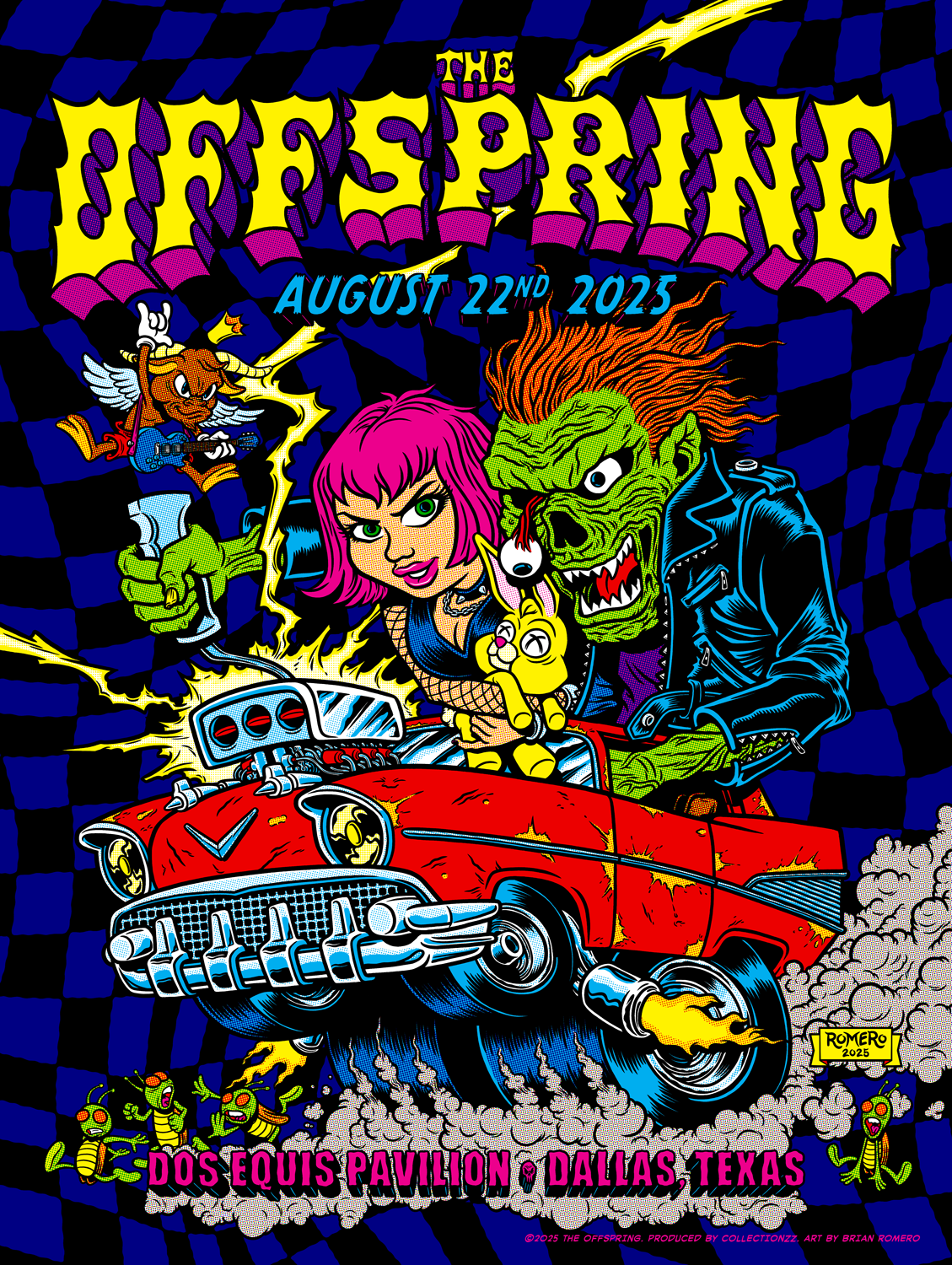 The Offspring | AP Tour Poster | Regular Paper Stock | Dallas | 2025 ...